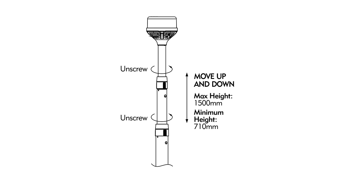 PHANTOM - Pole Mount Beacon for Motorcycle - 911Signal | Lightbar,Mini ...