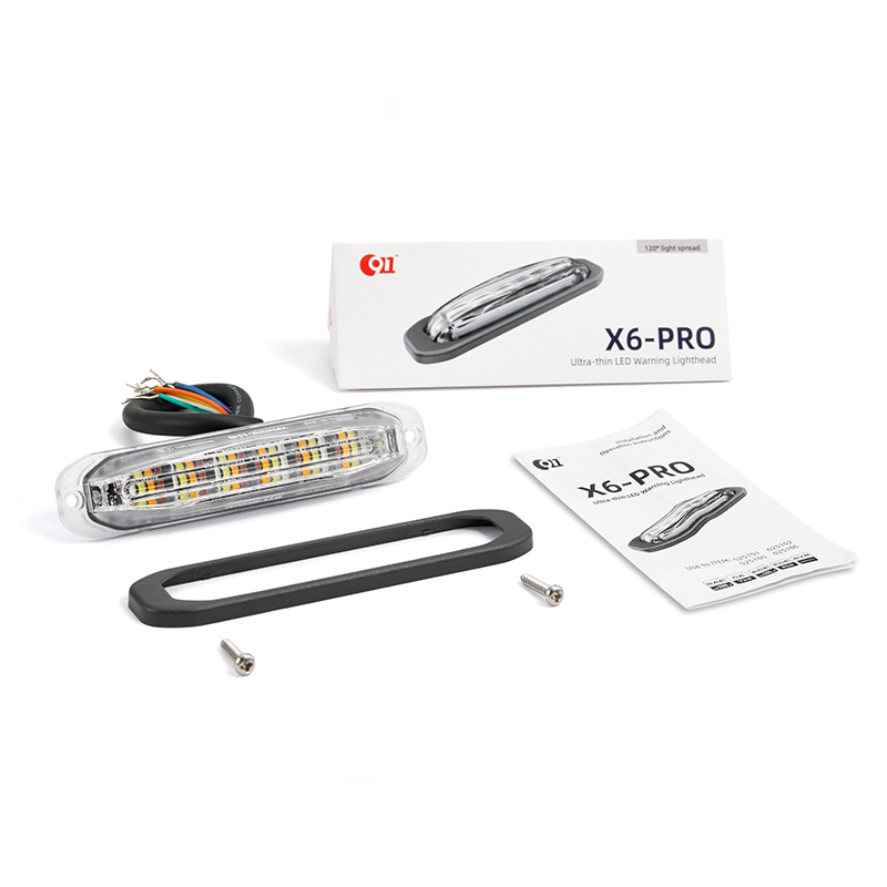 X6 PRO - 120° light spread Ultra-thin LED Warning Lighthead - 911Signal ...